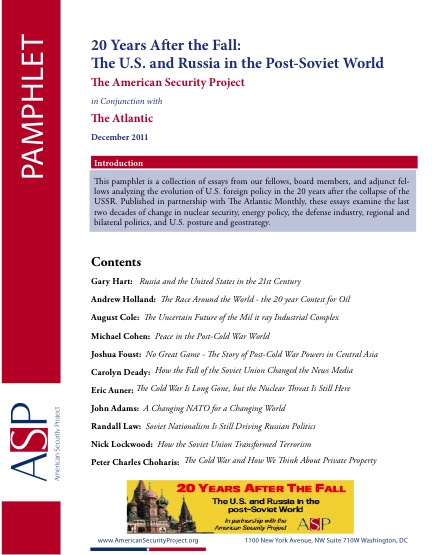 20 Years After the Fall: The U.S. and Russia in the Post-Soviet World ...