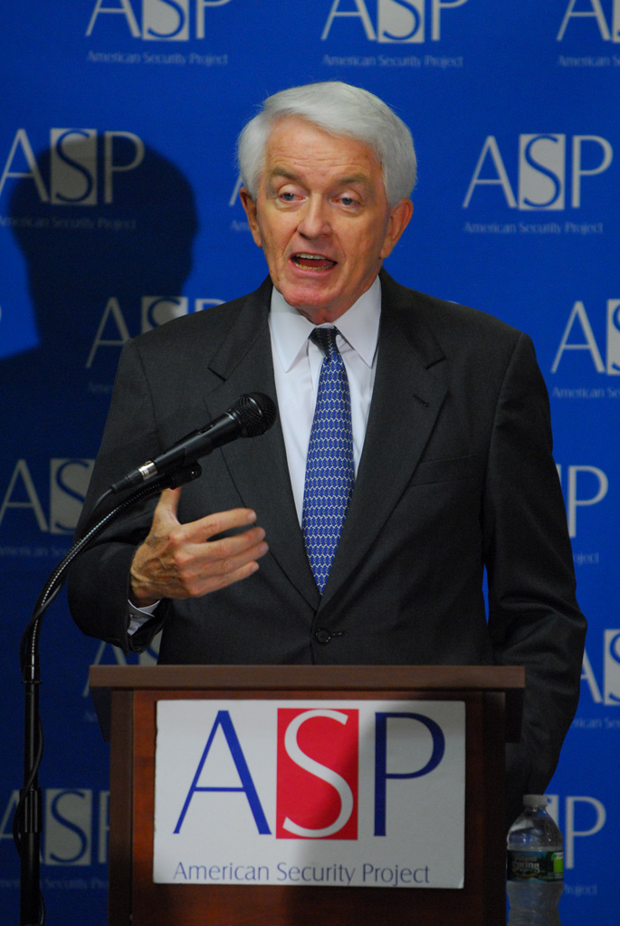 US Chamber President Tom Donohue speaks at ASP American Security Project